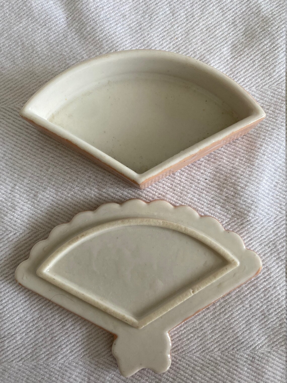 Vintage Elfinware Hand Painted Fan Box Germany Original | Etsy