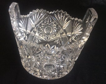 Cut Glass Ice Bucket - Etsy
