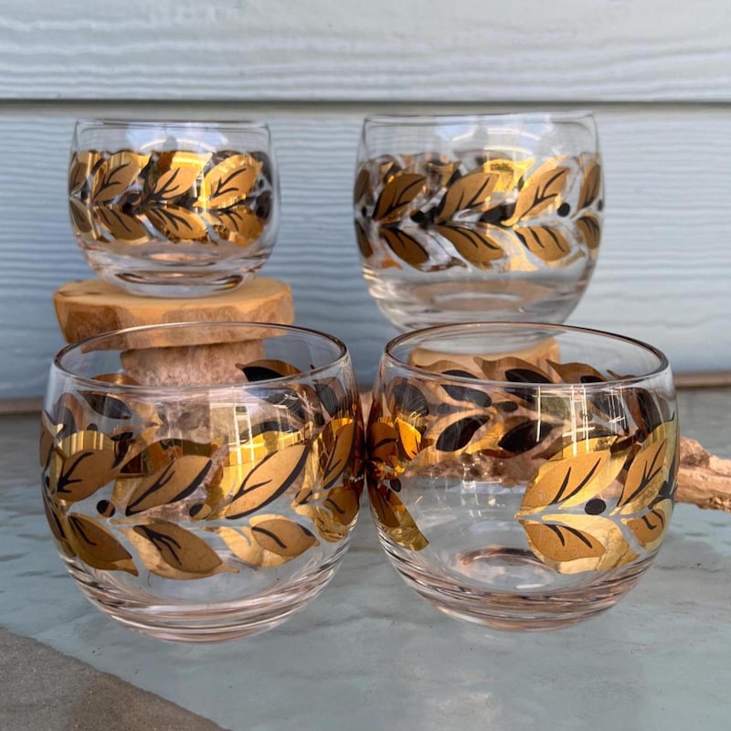 Vintage Roly Poly Glass - Etsy