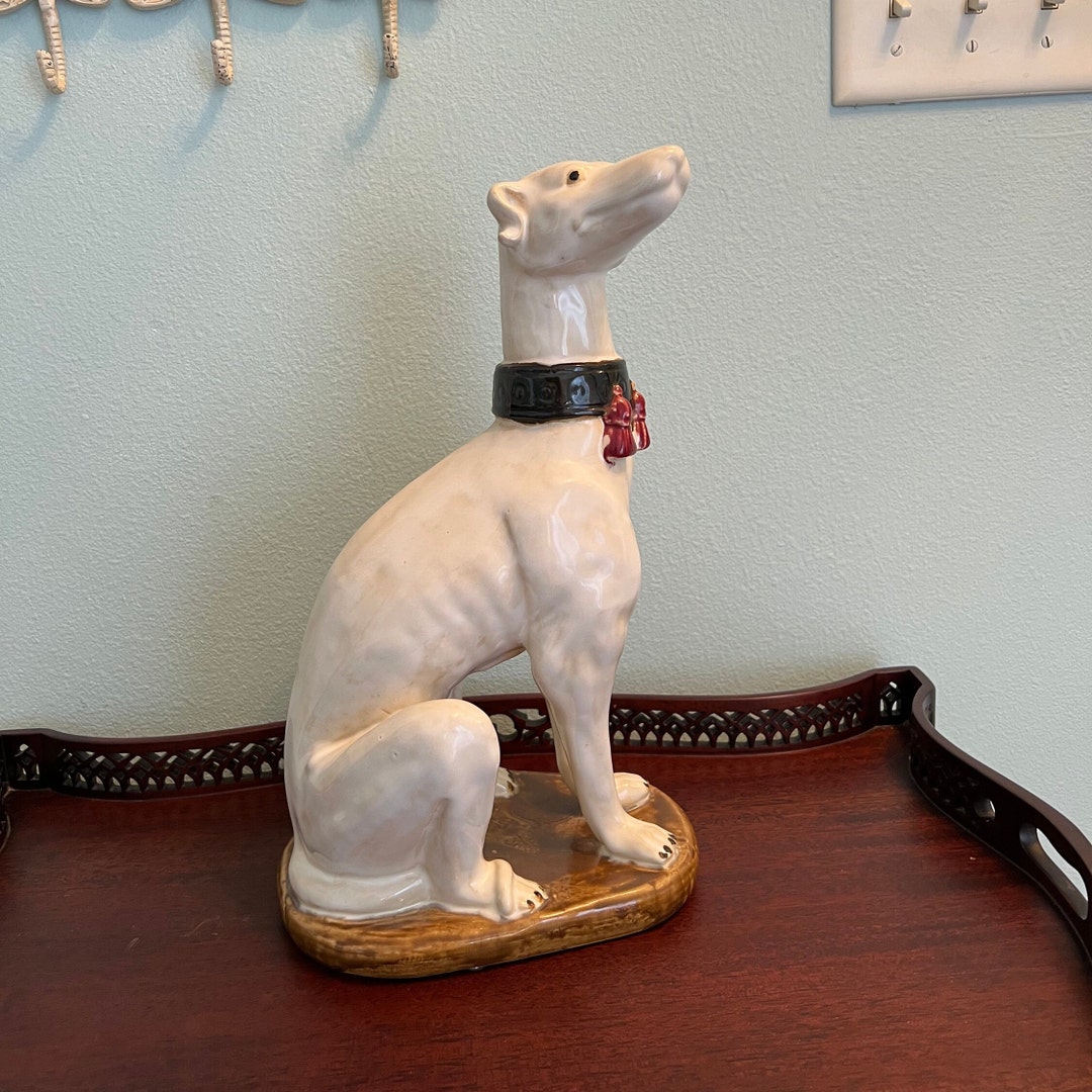 Vintage 1940s Whippet/greyhound Statue Measurement: 14” Tall X 8” Long ...