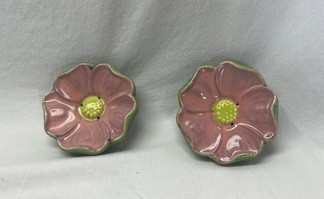Vintage Ceramic Hand Painted Art Pottery Flowers Signed NED Incense ...