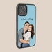 Custom Portrait Hand-drawn Vector Phone Case | Personalised Couple ...