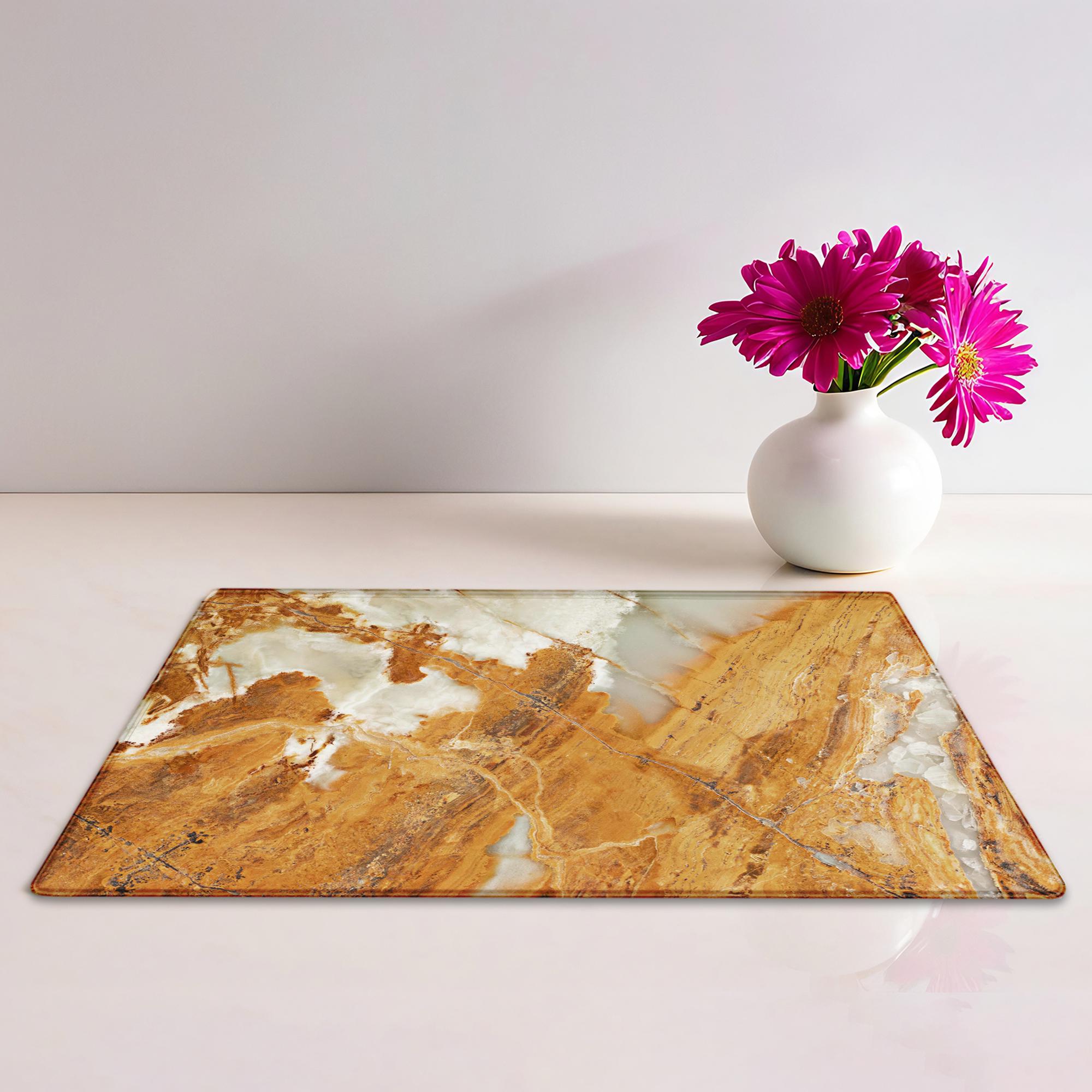 Brown Marble Placemat - Luxury Glass Table Mat - Etsy