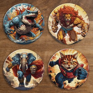 Comic Superhero Glass Coasters Unique 10 Superhero Coaster Coffee Table ...