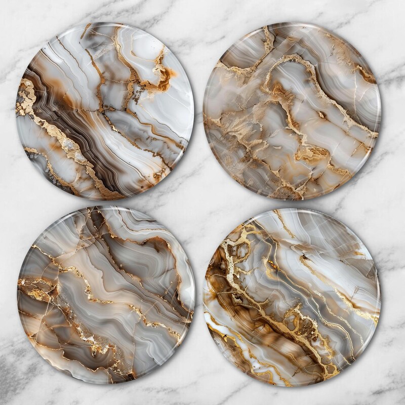 Gray Coasters - Etsy