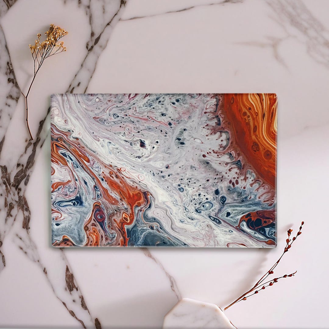 Flame Marble Placemat - Luxury Glass Table Mat - Etsy