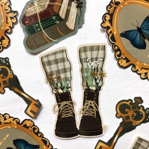 Dark Academia, Cottagecore Sticker Pack - Etsy
