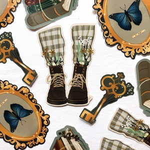 Dark Academia, Cottagecore Sticker Pack - Etsy