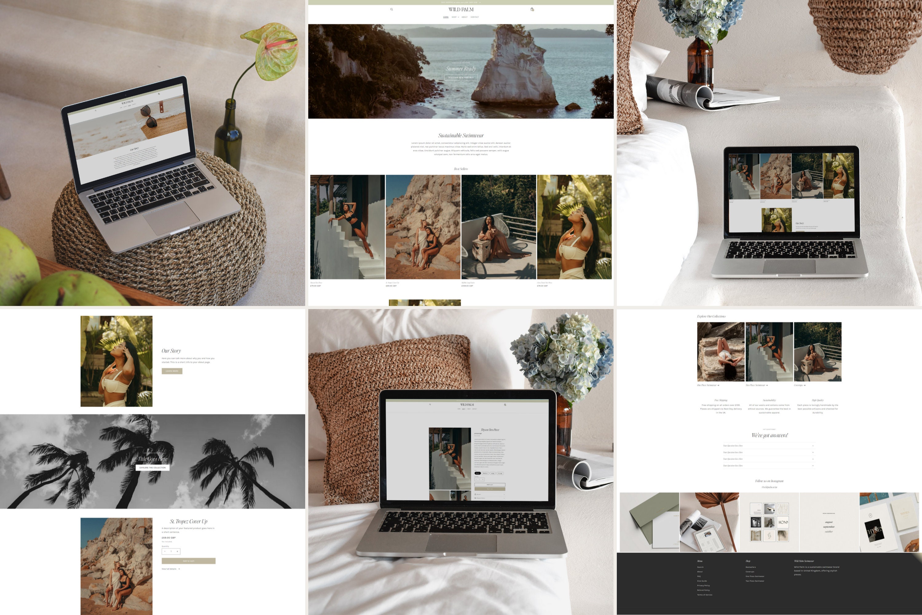 Wild Palm Modern Shopify Theme, Fashion Ecommerce Shopify Template ...
