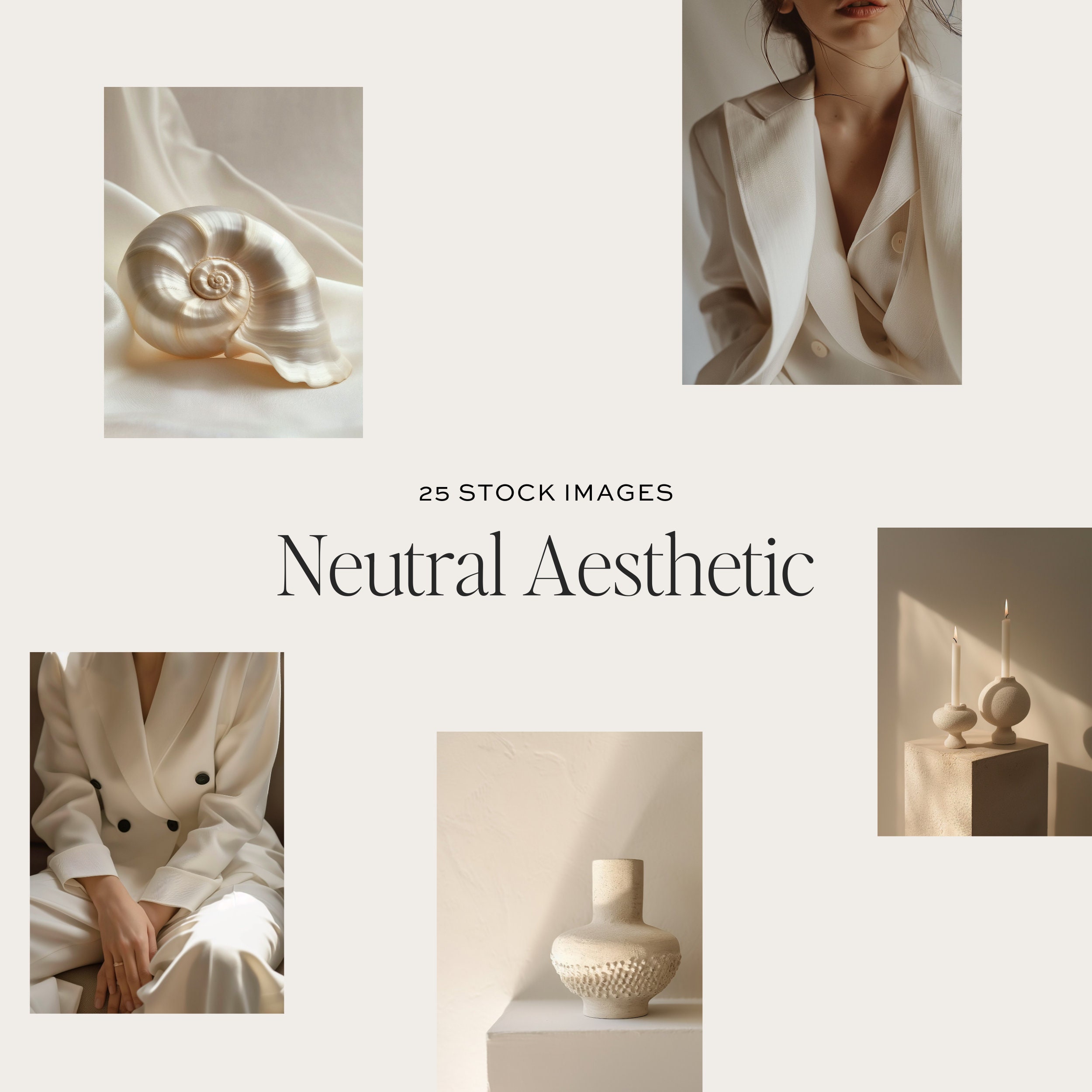 Neutral Aesthetic Stock Image Collection, Beauty & Lifestyle Photos ...