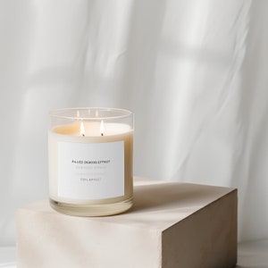 Minimal Glass Candle Jar Mockup, Candle Branding Mockup, Candle Label ...
