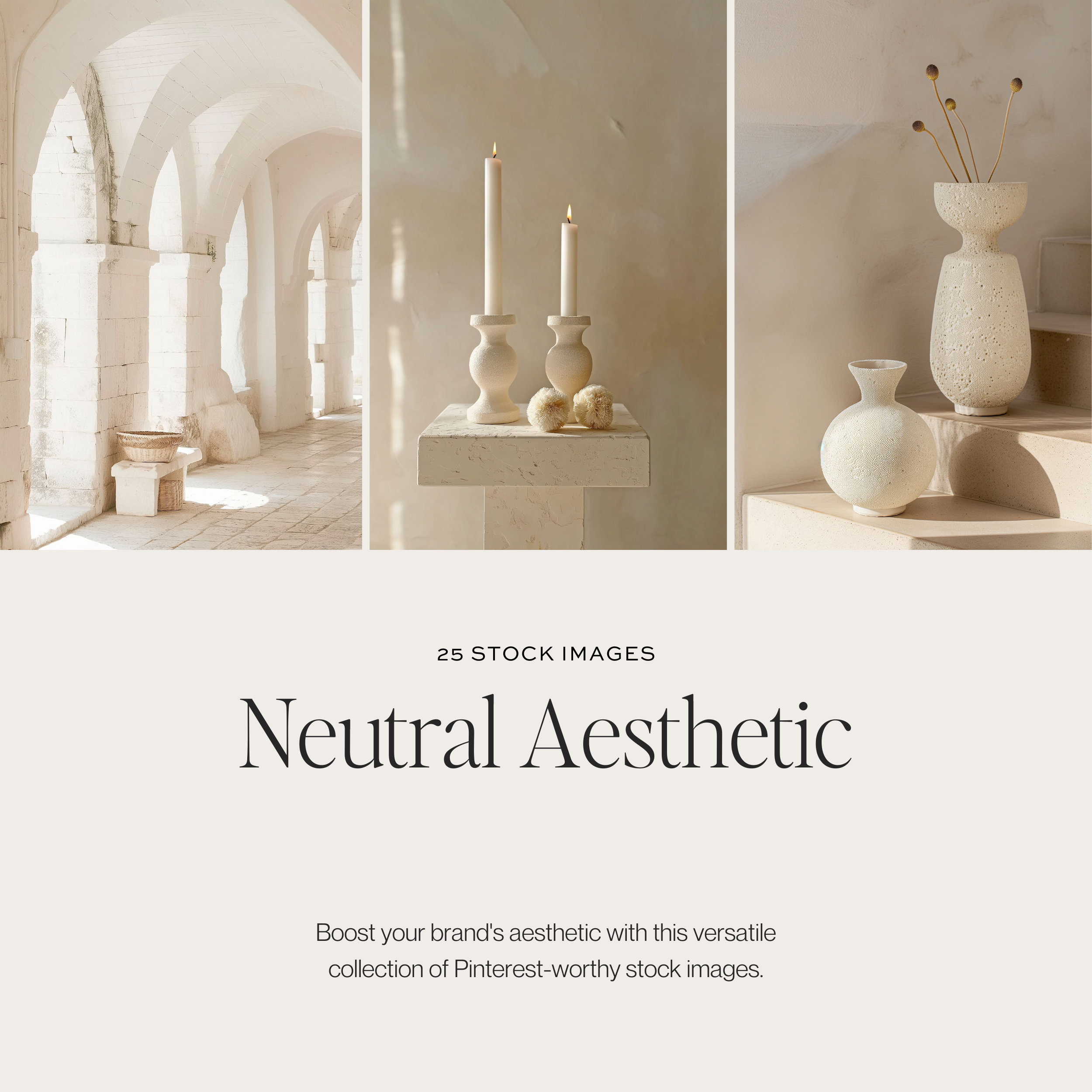 Neutral Aesthetic Stock Image Collection, Beauty & Lifestyle Photos ...