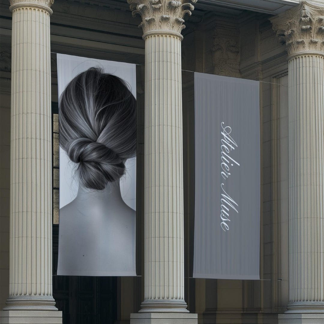 Hanging Billboard Poster Mockup: PSD Template, Advertising Design - Etsy