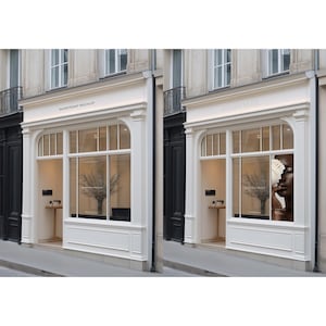 Salon Storefront Mockup, Facade Mockup, Window Display Mockup, Sign ...