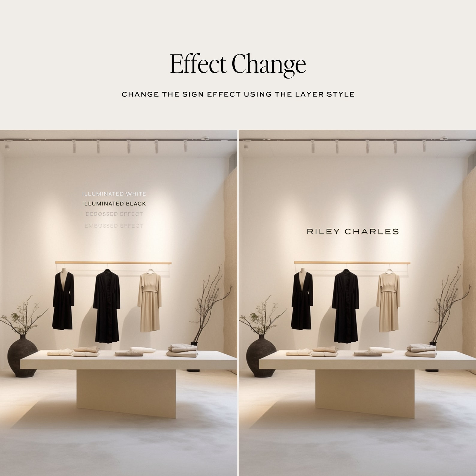 Shop Signage Mockup, Modern Shop Mockup, Retail Mockup, Shopfront ...