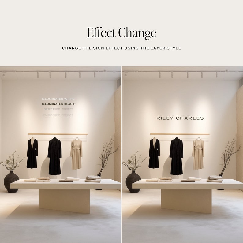 Shop Signage Mockup, Modern Shop Mockup, Retail Mockup, Shopfront ...