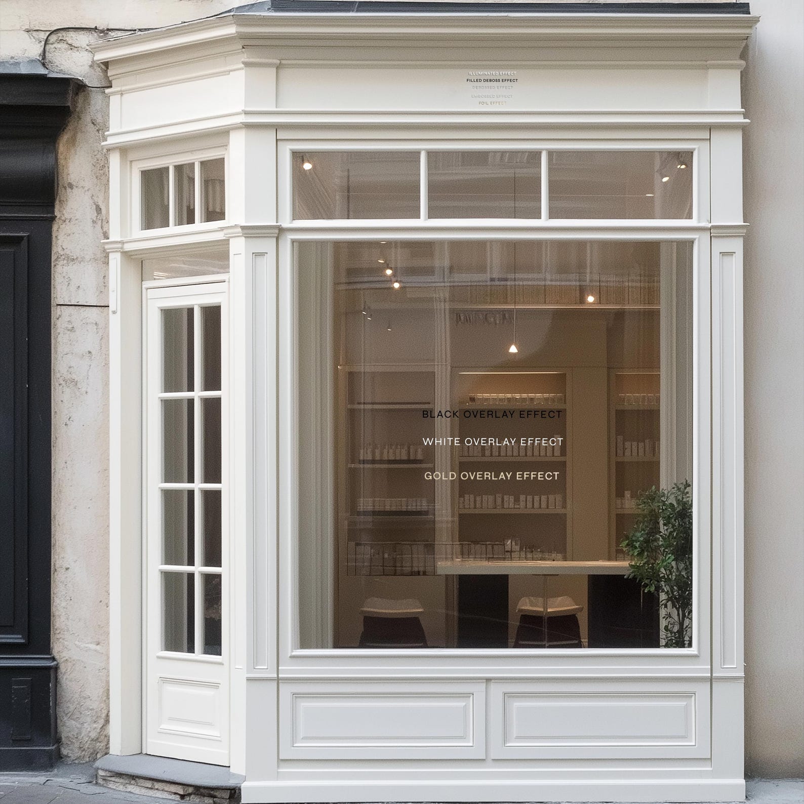 Salon Storefront Mockup, Facade Mockup, Window Display Mockup, Sign ...