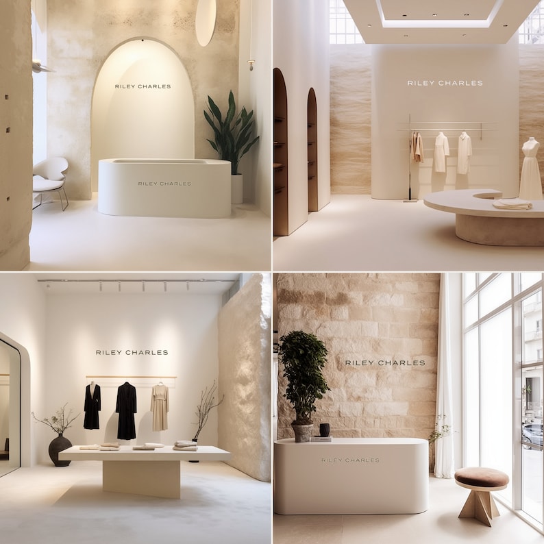 Shop Signage Mockup, Modern Shop Mockup, Retail Mockup, Shopfront ...