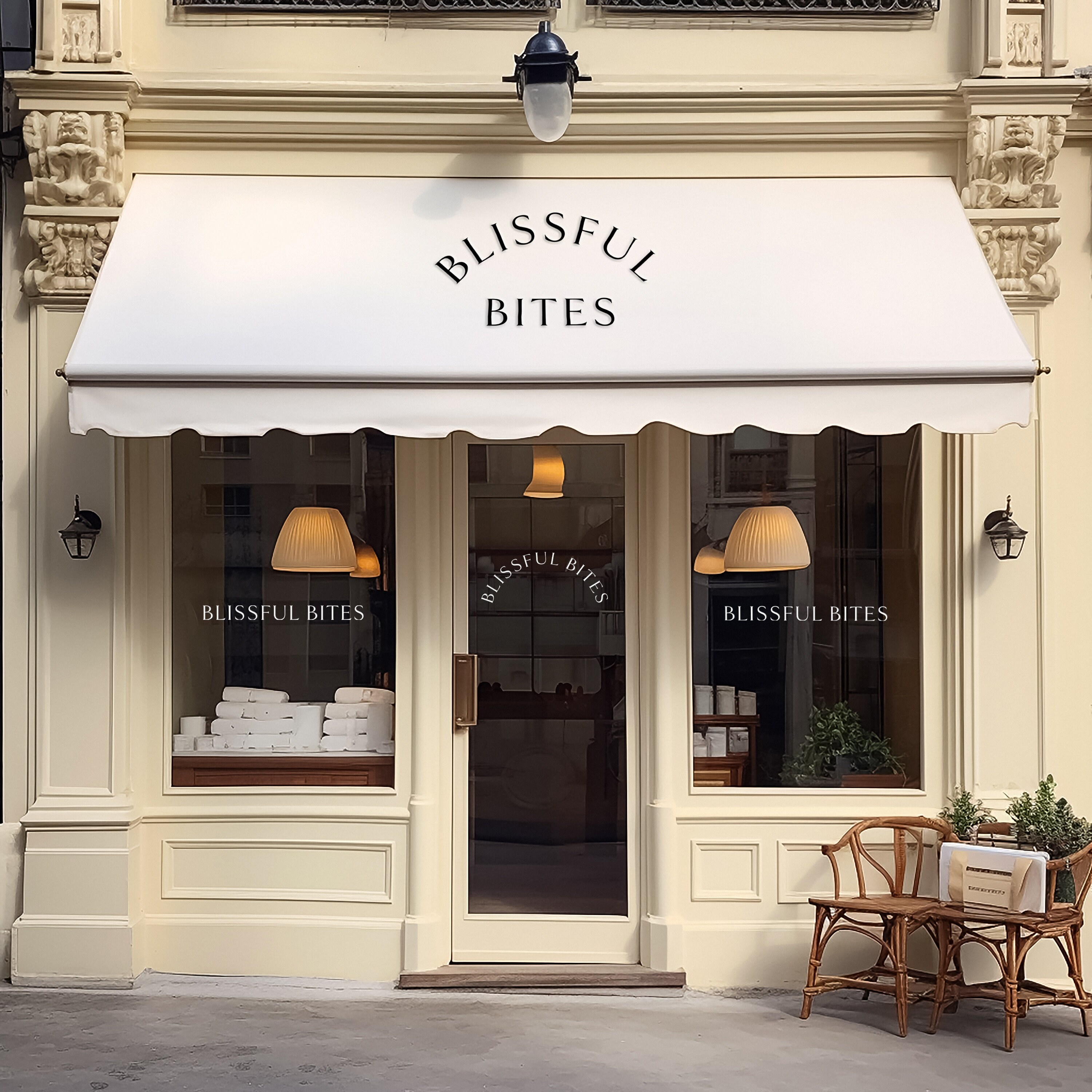 Shop Storefront Mockup, Facade Mockup, Window Display Mockup, Sign ...