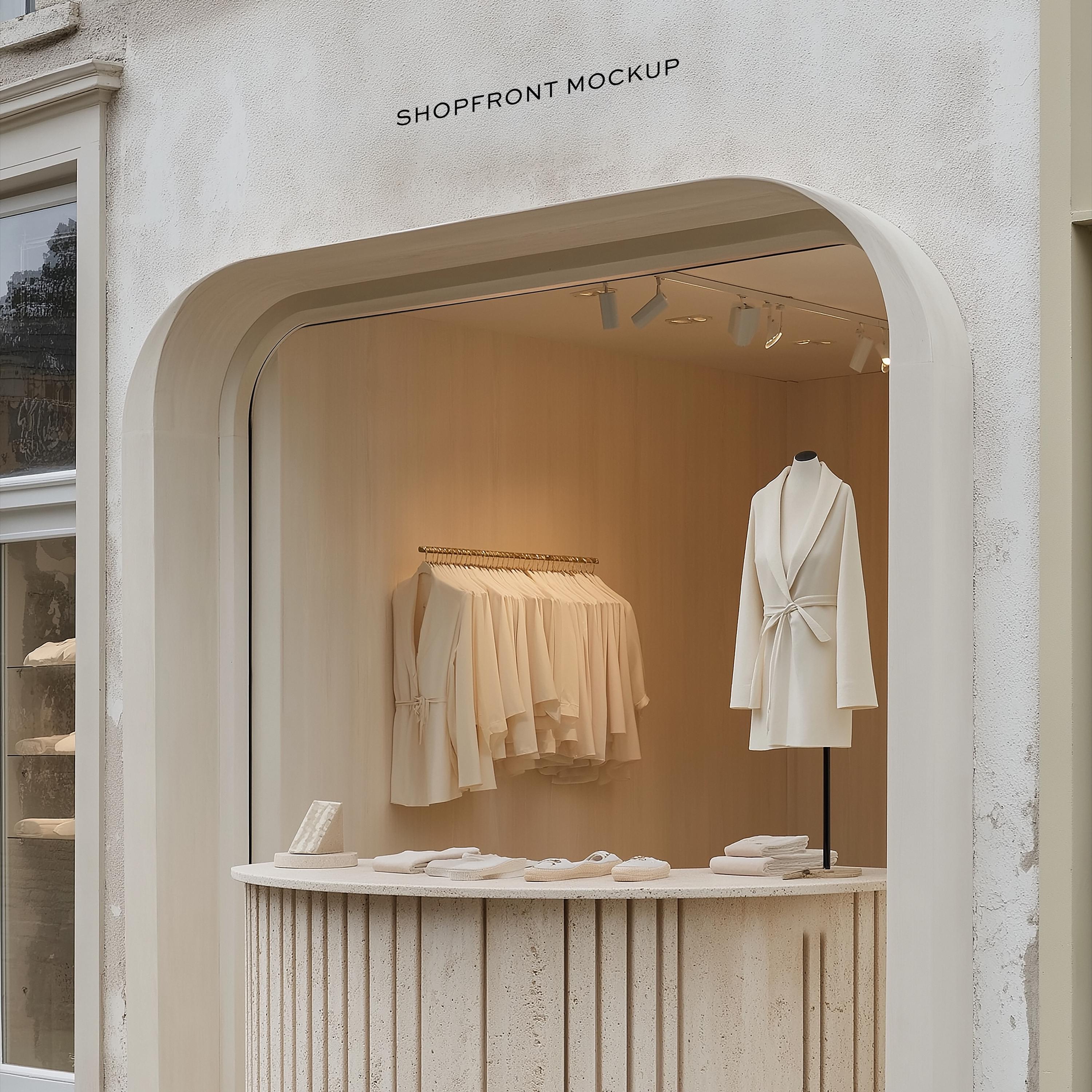 Shop Storefront Mockup, Facade Mockup, Boutique Front Mockup, Sign ...