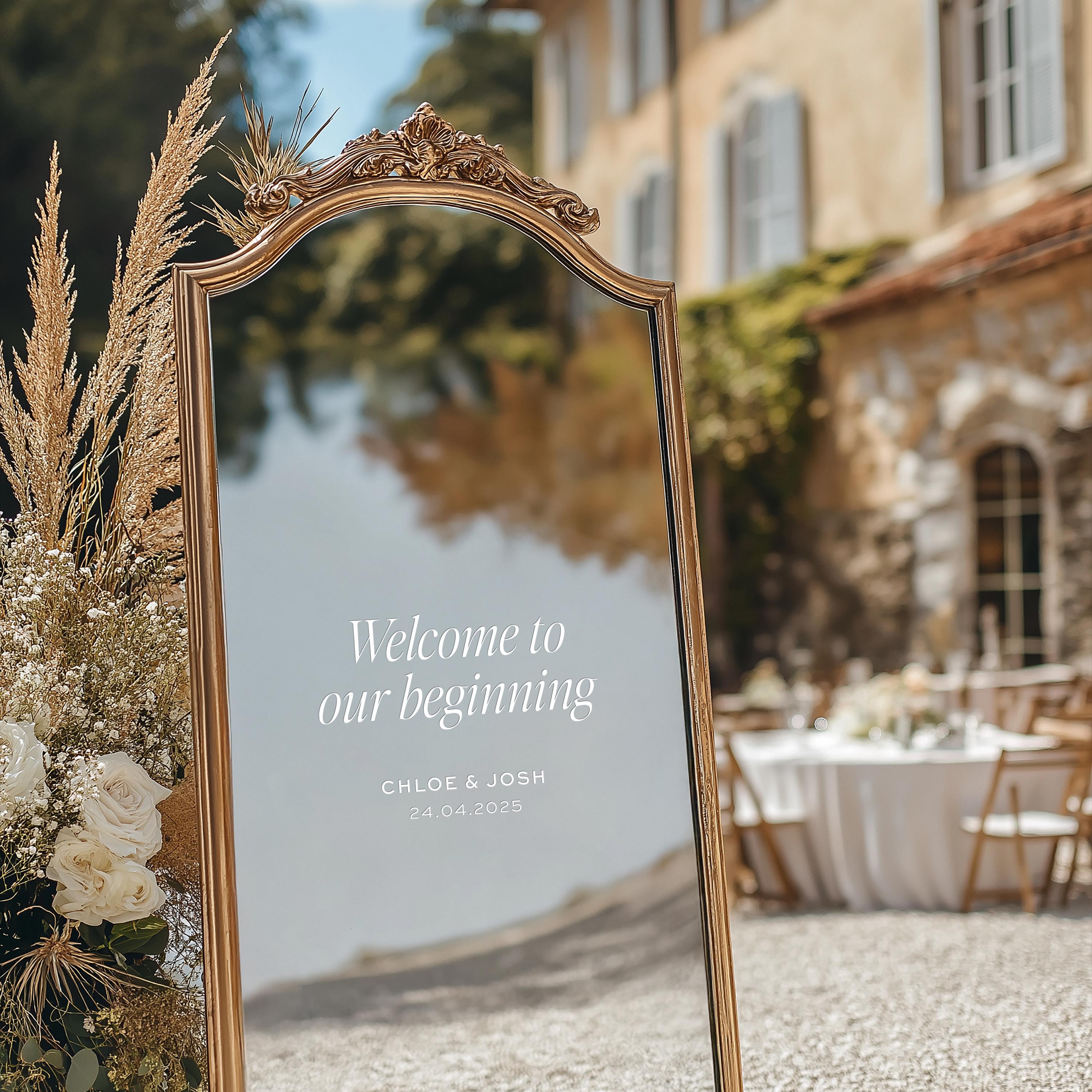 Mirror Wedding Sign Mockup: Seating Chart & Welcome Sign (PSD) - Etsy