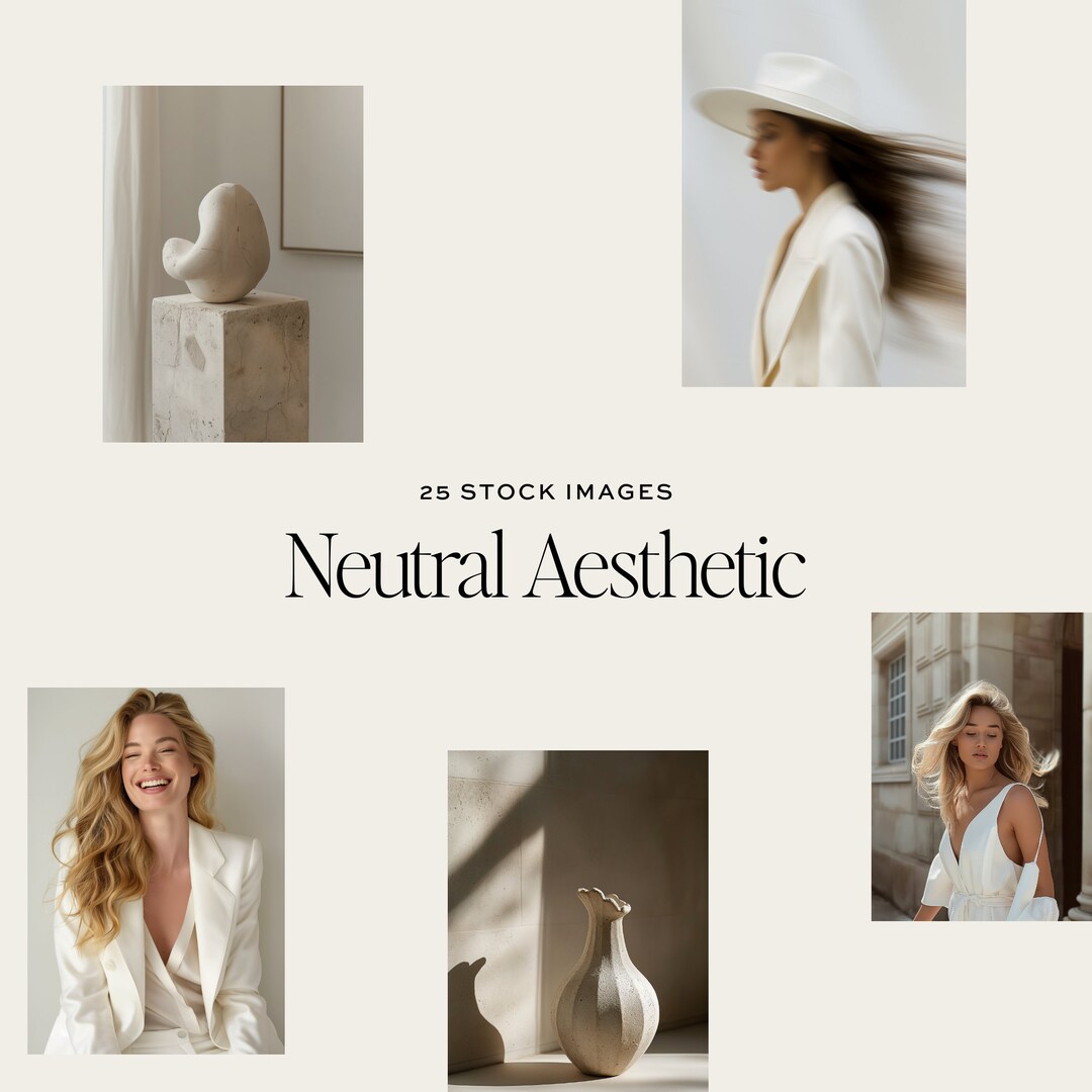 Neutral Aesthetic Stock Image Collection, Beauty & Lifestyle Photos ...