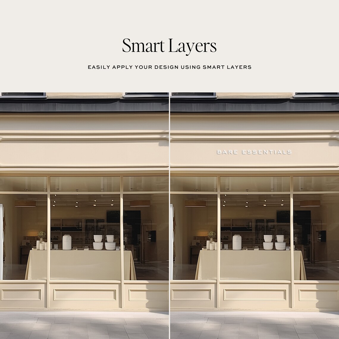 Shop Storefront Mockup, Facade Mockup, Window Display Mockup, Sign ...