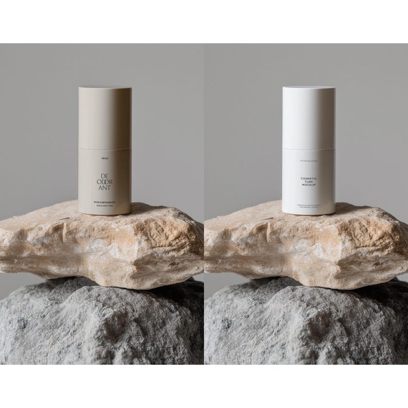 Deodorant Tube Mockup PSD: Customizable Cosmetic Packaging Display - Etsy