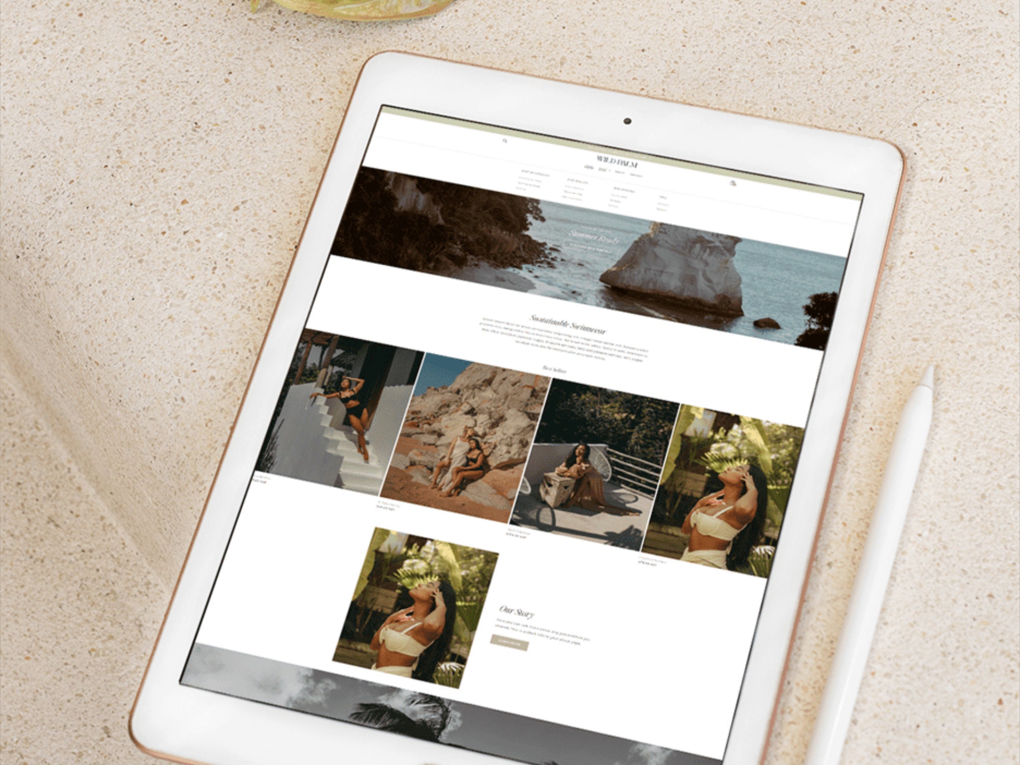 Wild Palm Modern Shopify Theme, Fashion Ecommerce Shopify Template ...