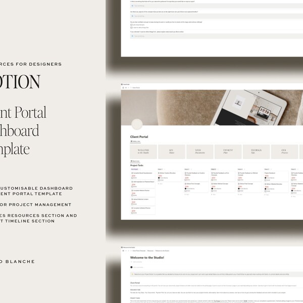 Client Client Portal Template - Etsy