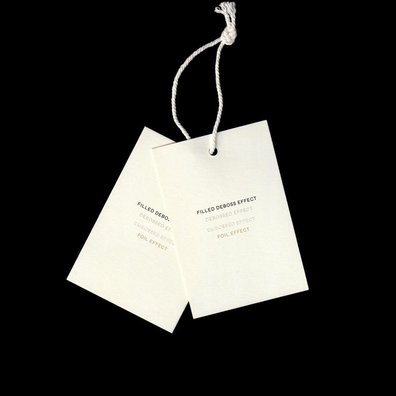 Scanned Garment Tag Mockup, 4 Finish Effects PSD - Etsy