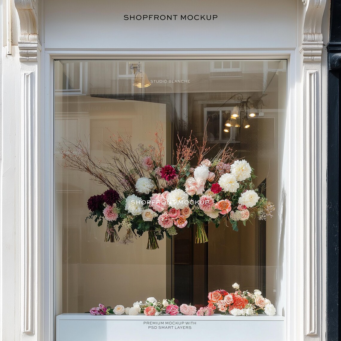 Luxury Florist Shopfront Mockup: Signage & Window Decal Effects PSD - Etsy