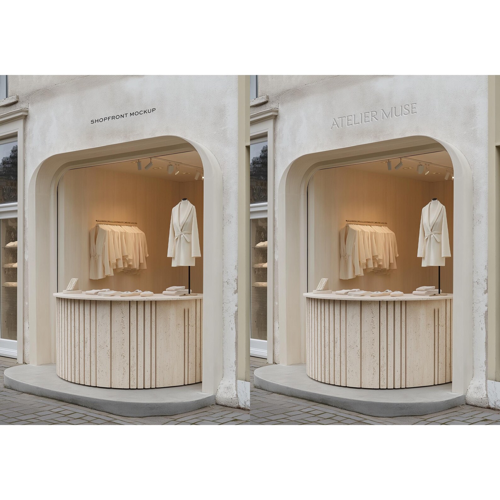 Shop Storefront Mockup, Facade Mockup, Boutique Front Mockup, Sign ...