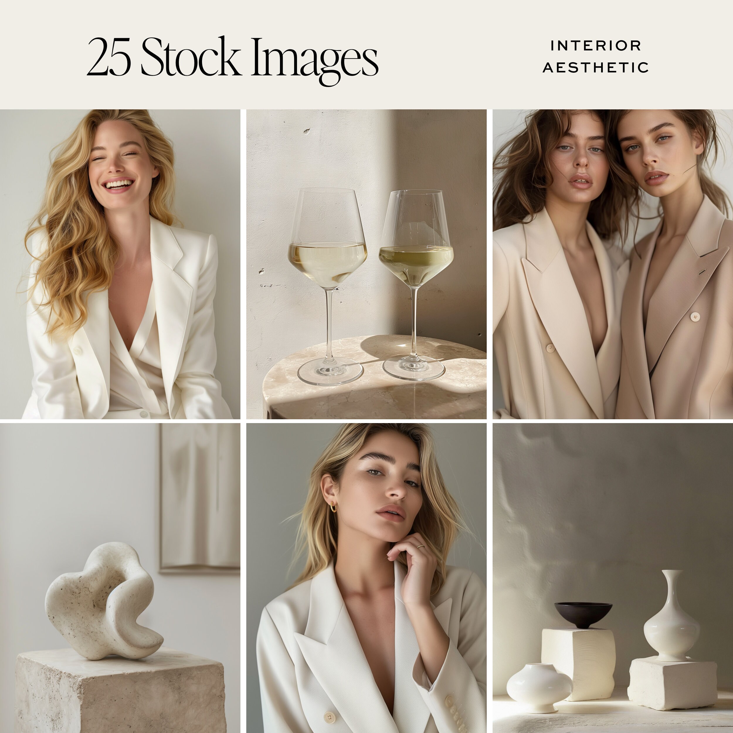 Neutral Aesthetic Stock Image Collection, Beauty & Lifestyle Photos ...