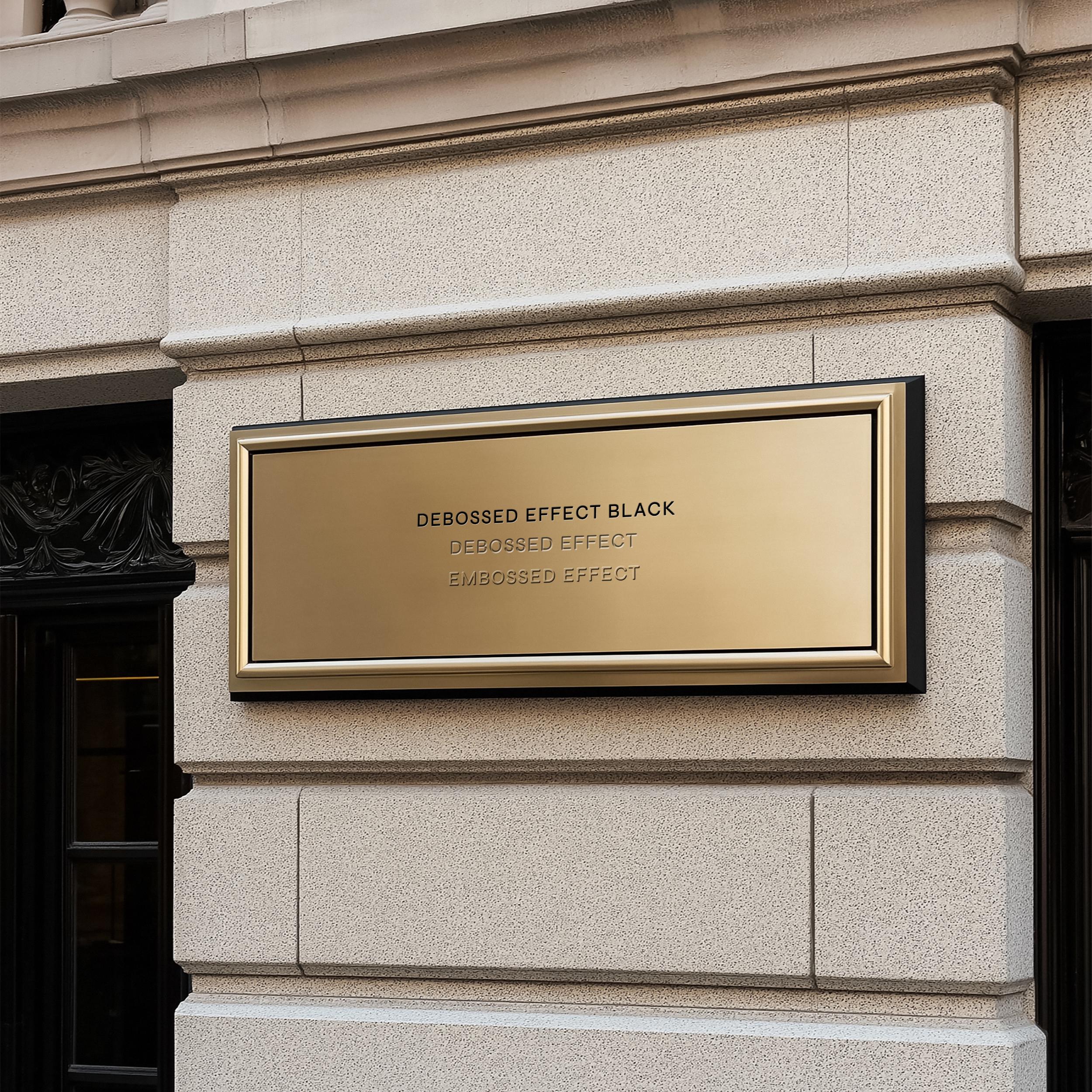 Gold Plated Metal Sign Mockup, Shop Branding (PSD) - Etsy
