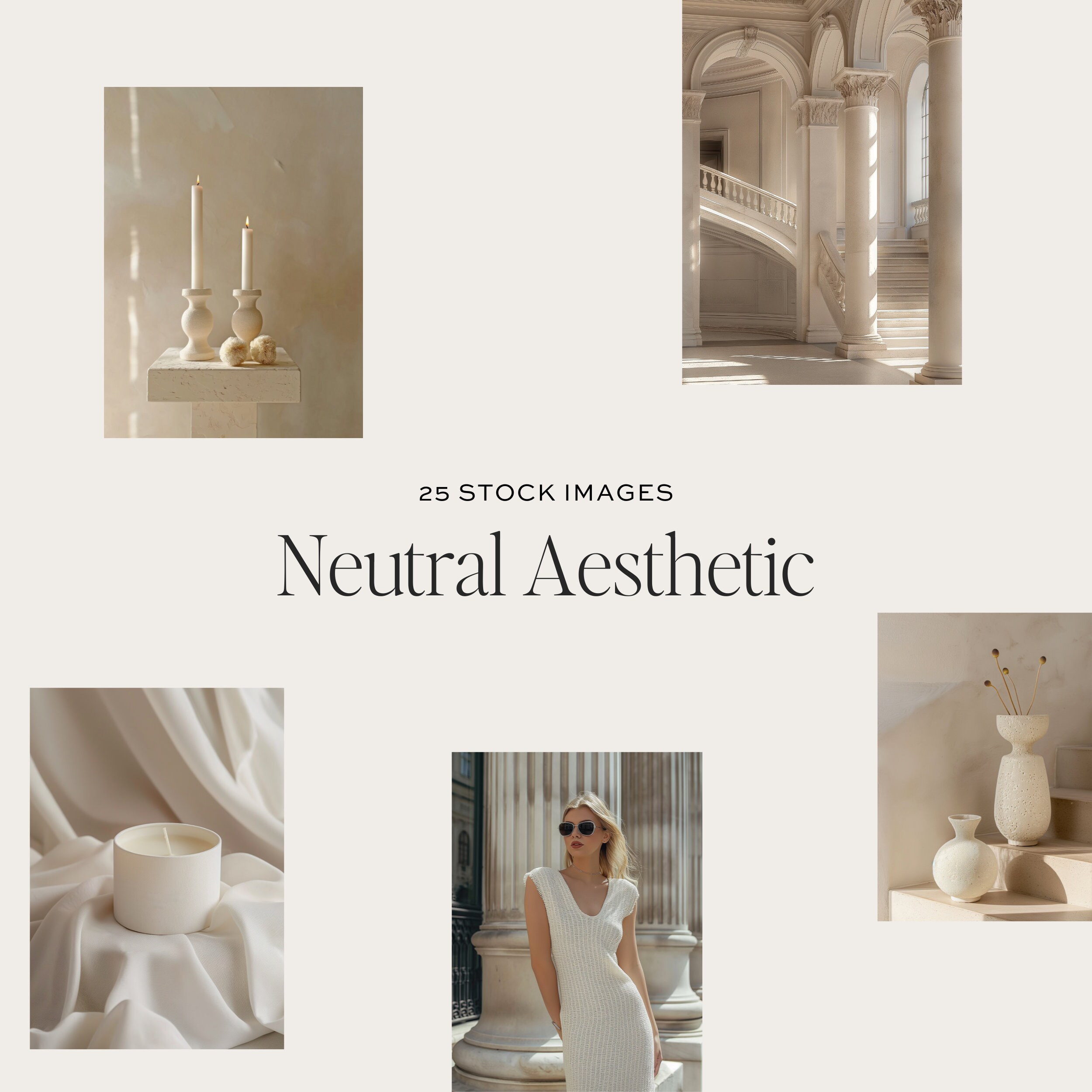 Neutral Aesthetic Stock Image Collection, Beauty & Lifestyle Photos ...