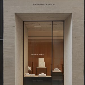 Shop Storefront Mockup, Facade Mockup, Boutique Front Mockup, Sign ...