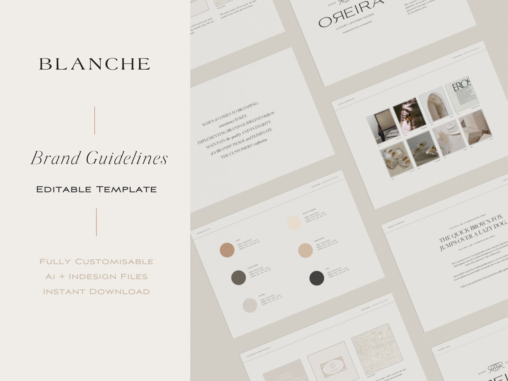 Brand Guidelines Template for Designers Branding and Logo - Etsy UK