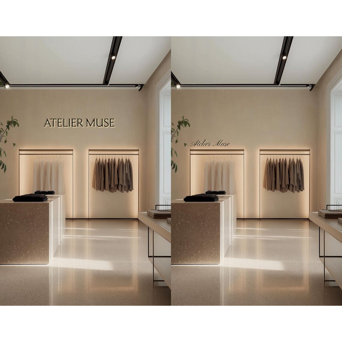 Retail Space Mockup, Storefront Branding Mockup, Shop Interior Mockup ...
