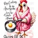 Funny Chicken Png, Cooking Clipart, Cute Chicken Cook, Crazy Chicken ...