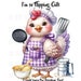 Funny Chicken Cook Png, Chicken Clipart, Digital Download, Funny ...