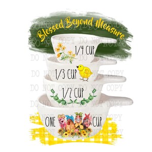 Blessed Beyond Measure Png, Cooking Png, Digital Download, Measuring ...