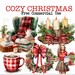 Cozy Christmas Bundle Png, Christmas Clipart, Digital Download, Coffee ...
