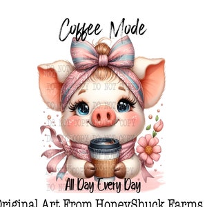 Coffee Png, Coffee Mode, Pig Clipart,digital Download, Coffee Bar Sign ...