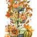 Fall Png Fall Sunflower Clipart Digital Download Sunflower - Etsy