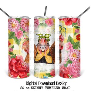 Chicken Tumbler Png, Sublimation Designs, Tumbler Wrap Png, Digital ...