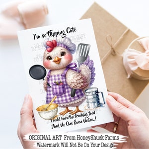 Funny Chicken Cook Png, Chicken Clipart, Digital Download, Funny ...