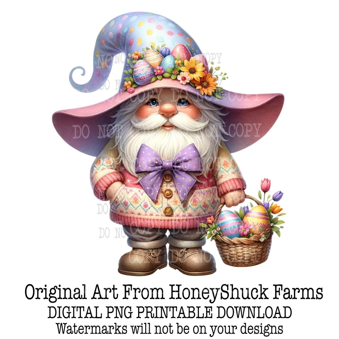 Easter Gnome Png, Easter Clipart, Gnome Png, Sublimation Design, Cute ...