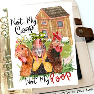 Chicken Png, Funny Chicken, Digital Download, Not My Chicken Not My ...