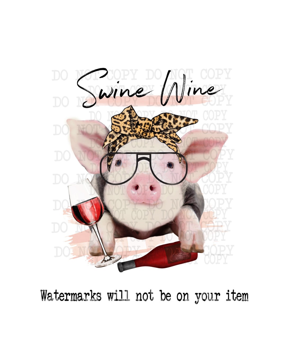 Pig Wine Glass, Swine Wine, Cute Pig Digital Download, Digital Graphics ...